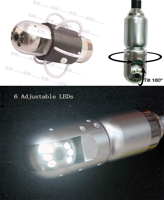 Witson Pan 180°/Tilt 360° Pipe Inspection Camera